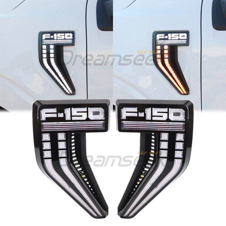 LED Fender Marker Light For Ford F150 Raptor 2021 2022 DRL Daylight ...