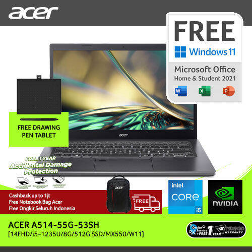 (FREE DRAWING PEN) ACER ASPIRE 5 SLIM (12TH GEN) PERFORMANCE LAPTOP ...