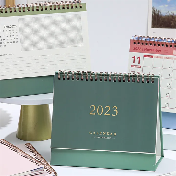 2023 Desk Standing Calendar Desktop Small Monthly Planner Table Office ...