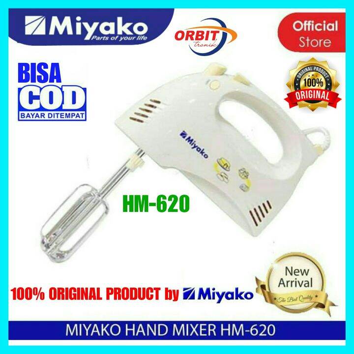 MIYAKO HAND MIXER HM 620 / HM620 / HM-620 MIXER TANGAN 100% ORI ...