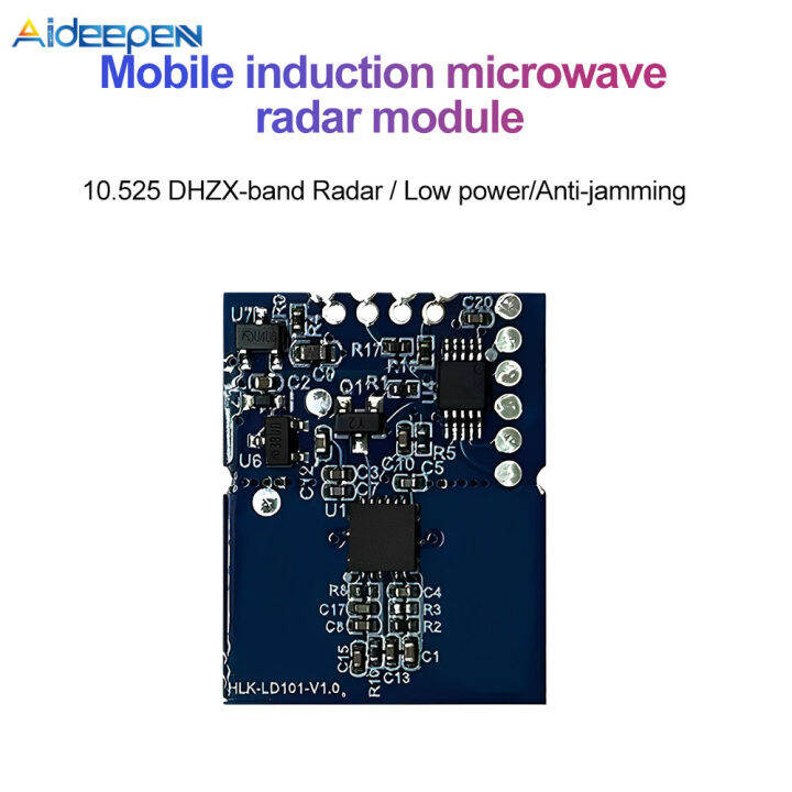 Aideepen HLK-LD101โมดูลเรดาร์10G สวิตช์เหนี่ยวนำไมโครเวฟอัจฉริยะดอปเปอร์เซ็นเซอร์ตรวจจับการ ...