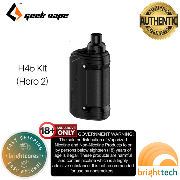 Geekvape H45 Kit (Aegis Hero 2) - Legit Vape Set (Ecig Vape Juice ...