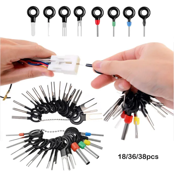 18/36/38Pcs Car Terminal Removal Kit Wiring Crimp Connector Pin ...