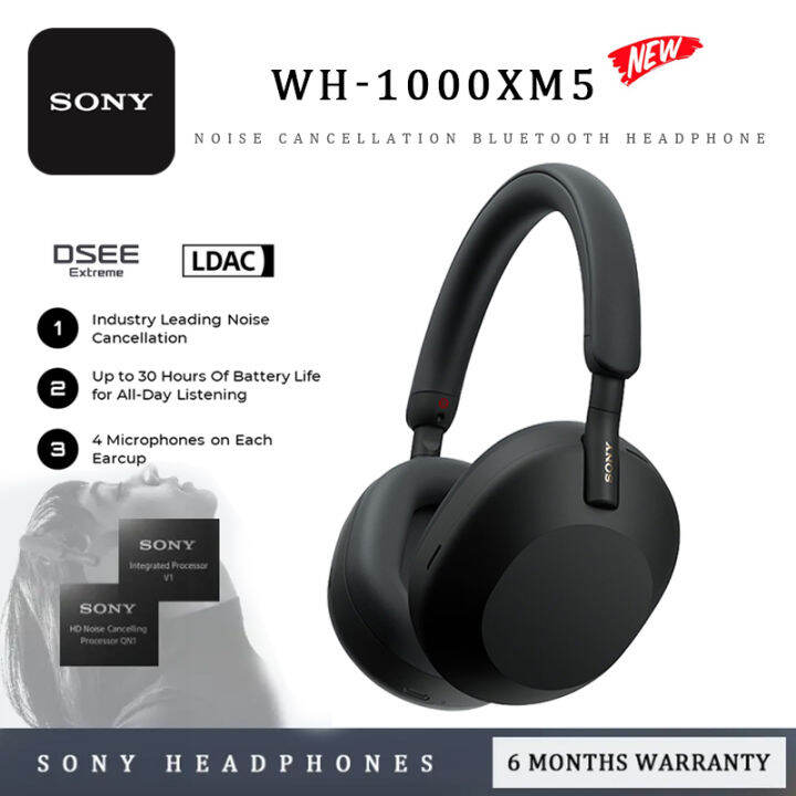 【6 Month Warranty】Authentic Sony WH-1000XM5 Wireless Bluetooth ...
