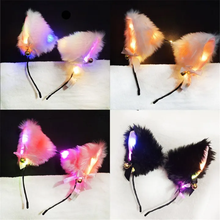 TRAGED Women Girls Plush Furry With LED Light For Costume Party Fancy ...
