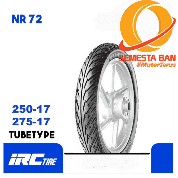 BAN LUAR MOTOR IRC NR72 UKURAN 250-17 NON TUBELESS BAN SNI | Lazada Indonesia