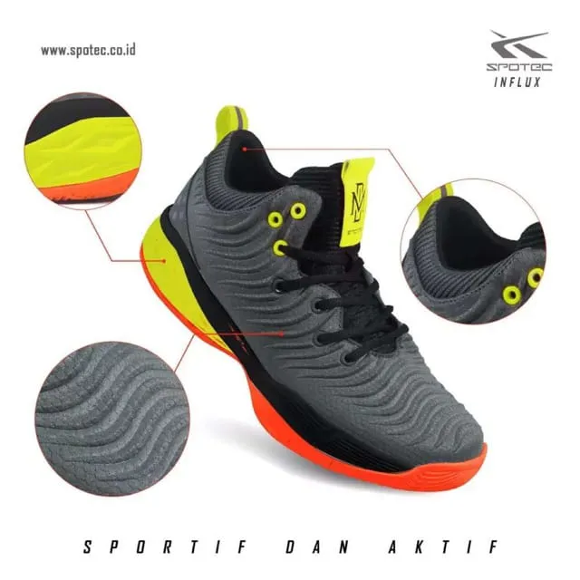 Sepatu Basket Spotec Influx Sepatu Basket Original spotec | Lazada ...