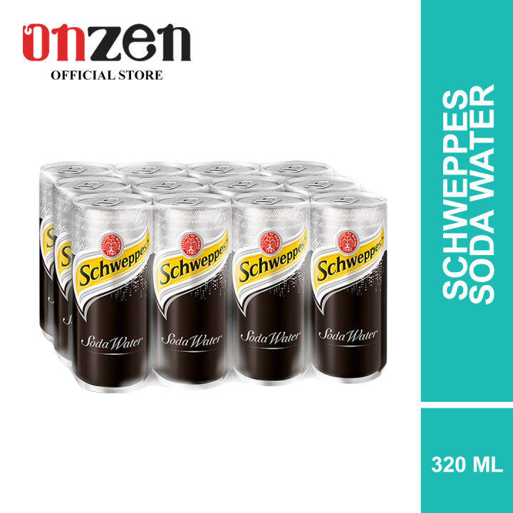 Schweppes Soda Water - (12 x 320ml) | Lazada