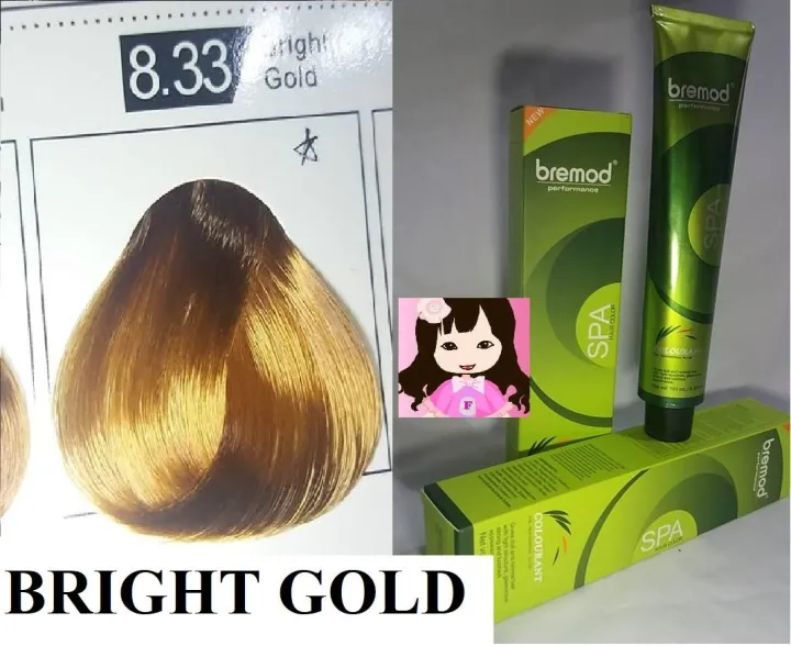 Bremod Haircolourant bright gold 8.33 | Lazada PH