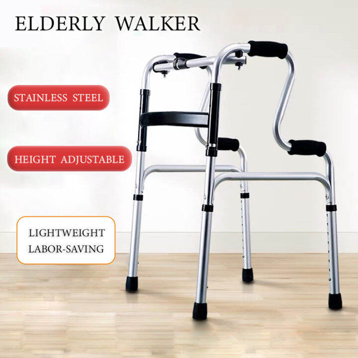 Adult Walker for Adult Adjustable Foldable Portable Walking Stainless ...