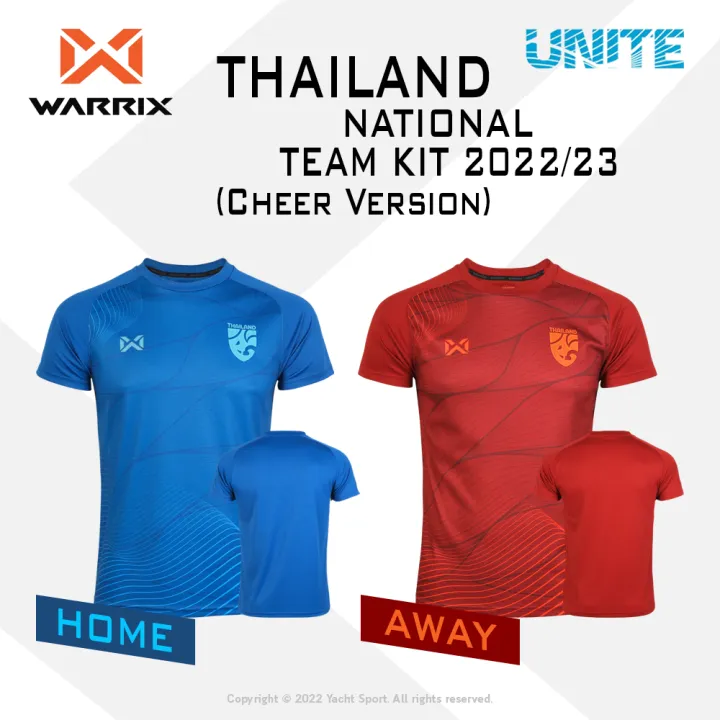 เสื้อเชียร์ WARRIX Thailand National Team Kit 2022/23 (Cheer Version) รหัส WA-224FBATH53 ...