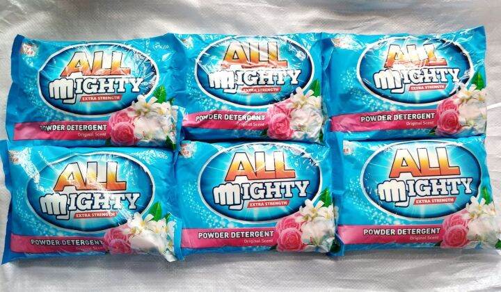 All Mighty Extra Strength Powder Detergent Original Scent 1 kilo (6 pcs ...