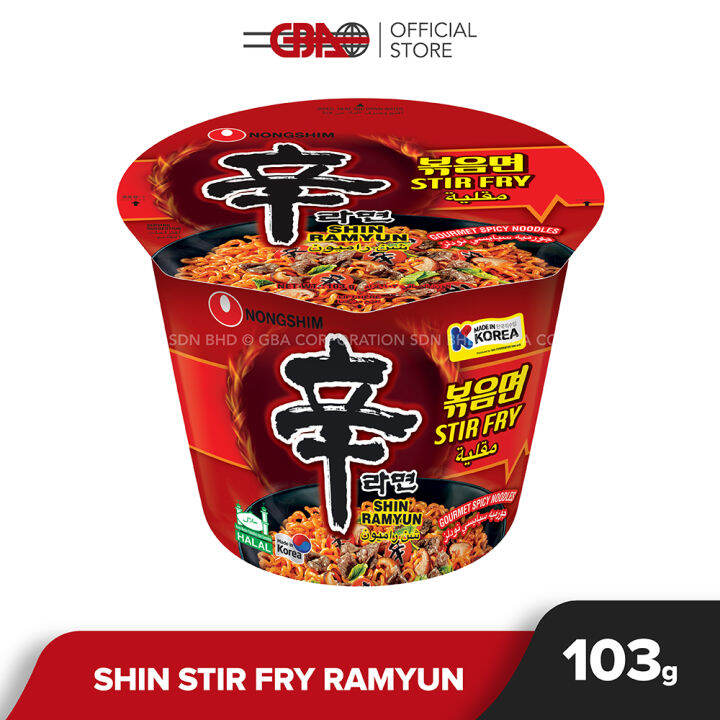 Nongshim Shin Stir Fry Ramyun (BOWL) 103g | Lazada