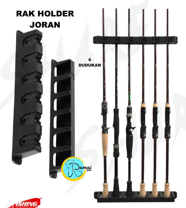 Rak Joran Tembok /Rak Joran Holder Minimalis tempat Joran pancing ...