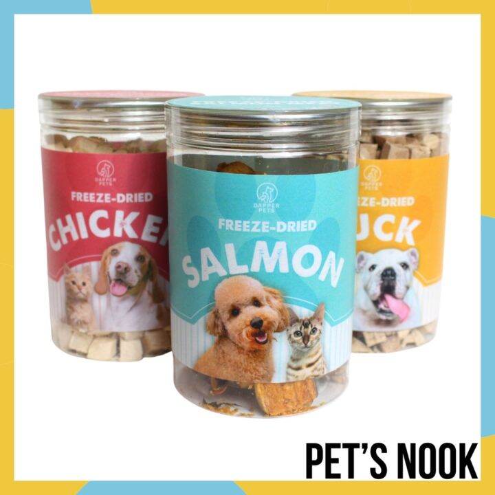 Dapper Pets - Freeze Dried Pet Treats 90g - Salmon Duck Chicken Beef ...