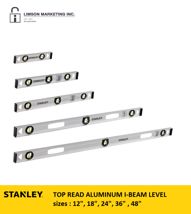 STANLEY I-BEAM LEVEL BAR 3 VIALS | Lazada PH