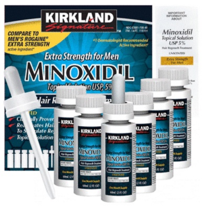 6 ขวด ขายดีที่สุดในอเมริกา เซรั่มปลูกผม Kirkland Signature Mi noxidil 5 ...
