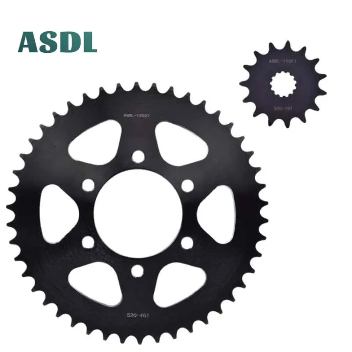 520 15T 46T Front Rear Sprocket Set for Kawasaki Ninja400 ER6f ER6n EN650 vulcan-S EX650 Ninja ...