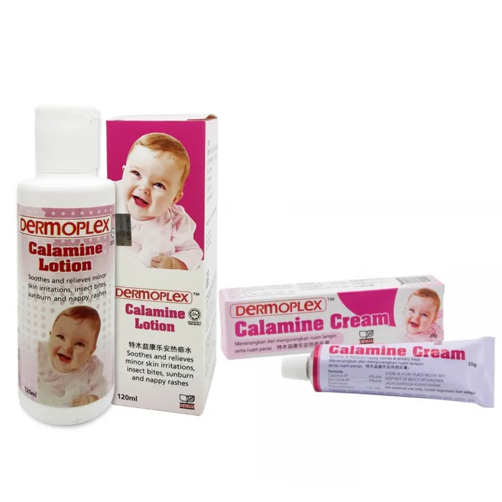 DERMOPLEX CALAMINE CREAM 25G / LOTION 120ML 🎀 CREAM for itch, skin rash ...