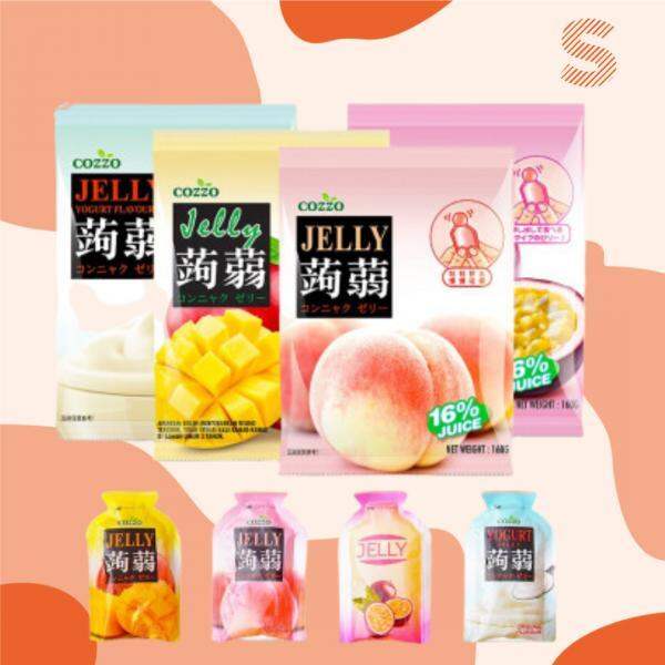 COZZO JELLY FRUIT Jelly Stick Assorted Agar Rasa Lychee Mangga Peach ...