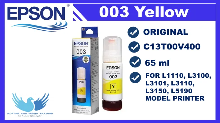 EPSON 003 Yellow Genuine Ink Bottle | Lazada PH