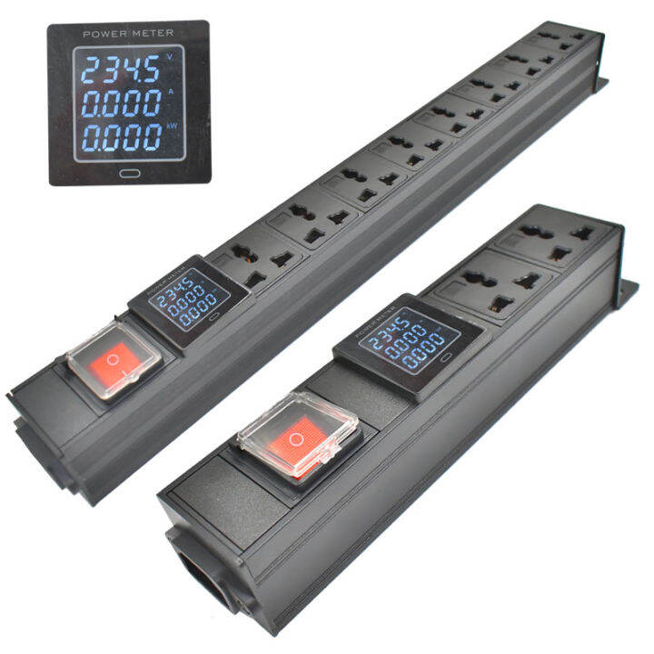 PDU Power Strips Universal Outlets Plug Socket digital display Desktop socket | Lazada PH