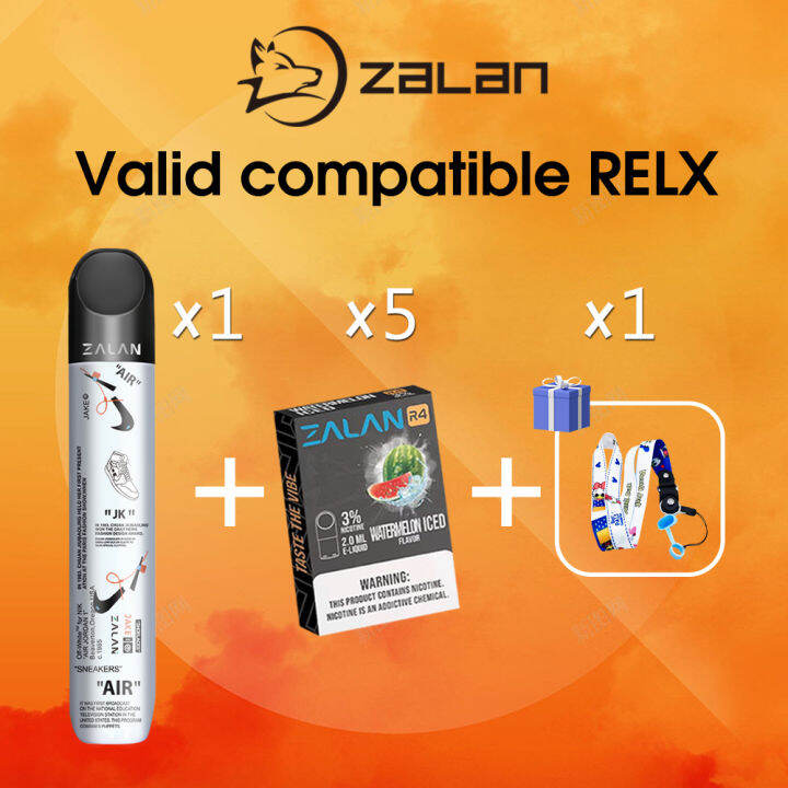 ZALAN R5 Vaper Rechargeable Smoke Device with set Disposable POD/ Juice ...