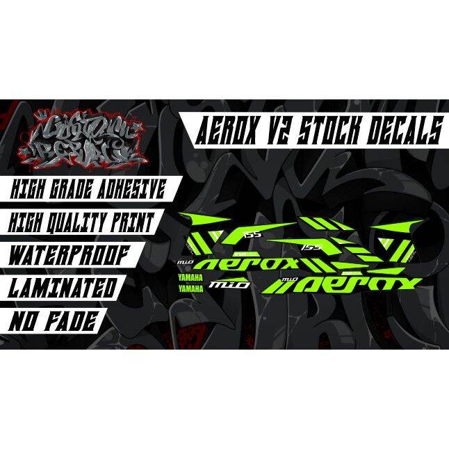 Factory direct sales Yamaha Aerox V2 Stock Decals Set | Lazada PH