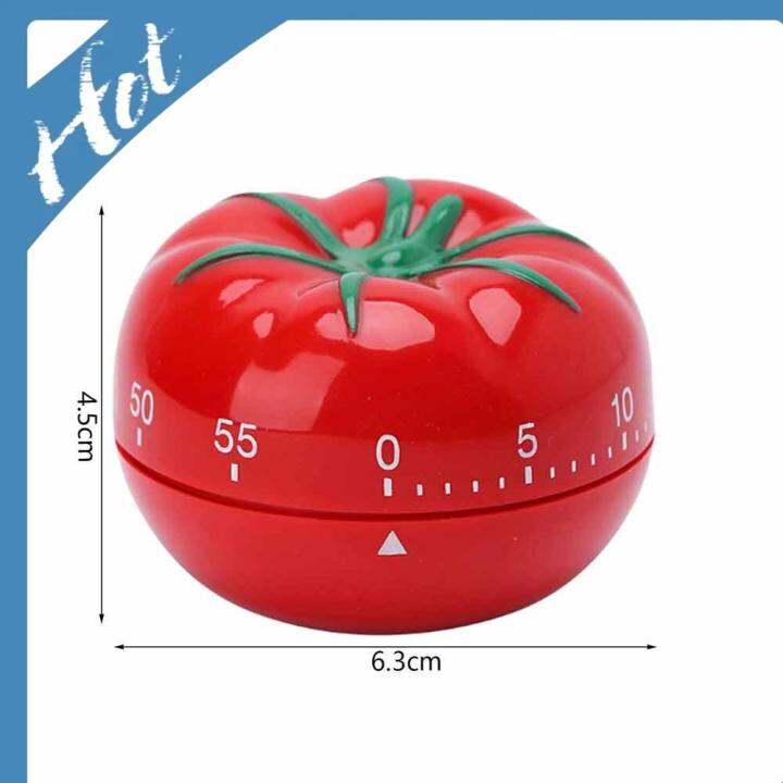 Pomodoro kitchen timer 1-55 minutes mechanical rotary cooking timer ...