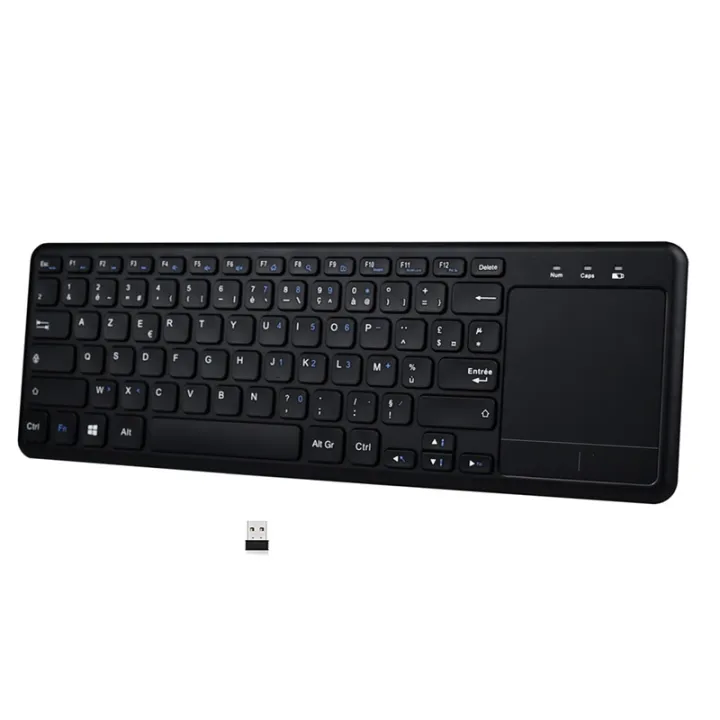 Laptop Wireless Keyboard French Layout Portable 2.4Ghz Wireless ...