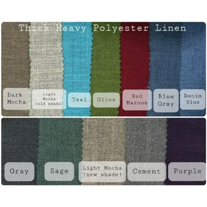 Thick Heavy Polyester Linen Sofa Cover 58 Width | Lazada PH