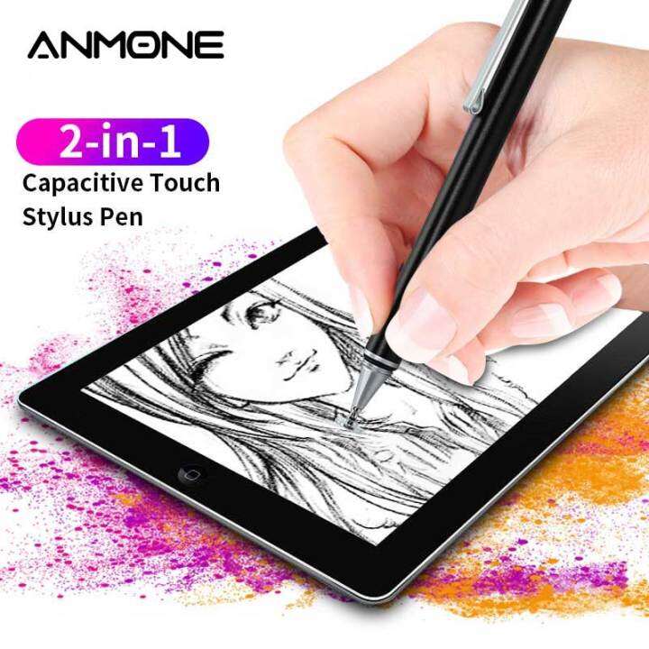 ANMONE 2 In 1 Stylus สำหรับสมาร์ทโฟนแท็บเล็ตหน้าจอ Capacitive ดินสอ ...