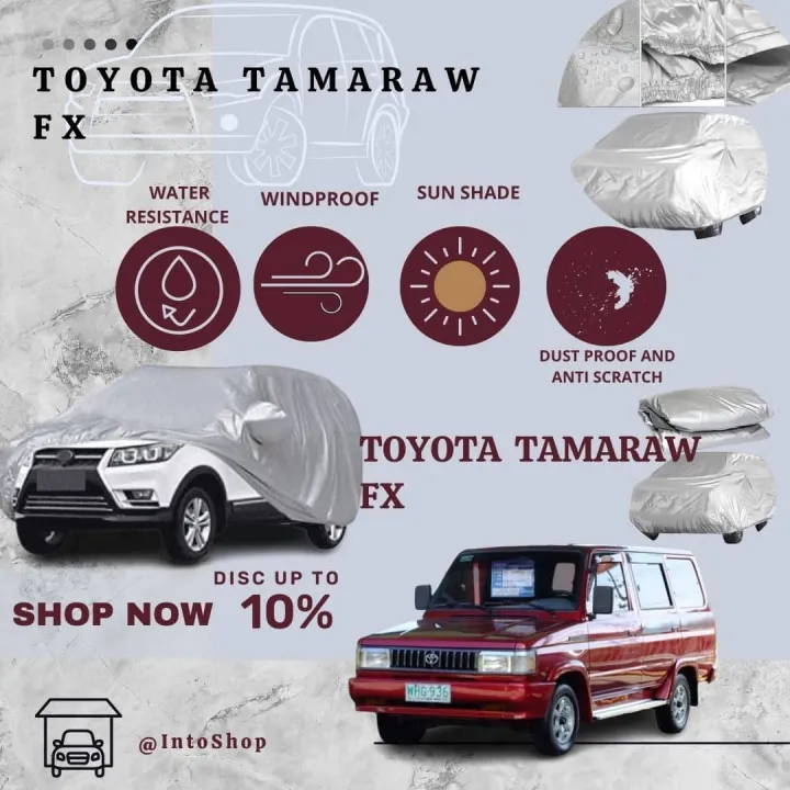 [ TOYOTA TAMARAW FX ] Water resistances CAR COVER Nylon for SUV ...
