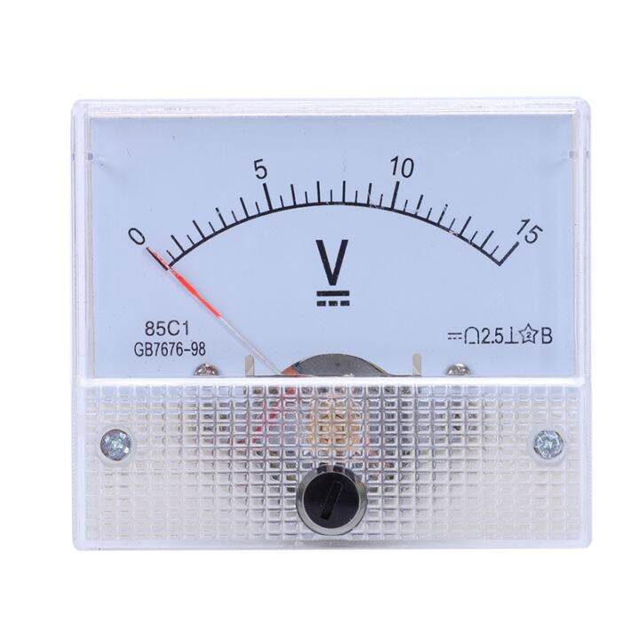 85C1 Fine Tuning Dial Analog Volt Panel Meter Gauge DC 0-15V | Lazada.co.th