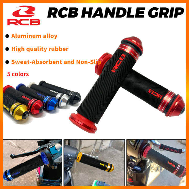 E&M Motorcycle RCB Handle Grip HG55 Alloy/Rubber Universal Pair 5Colors ...