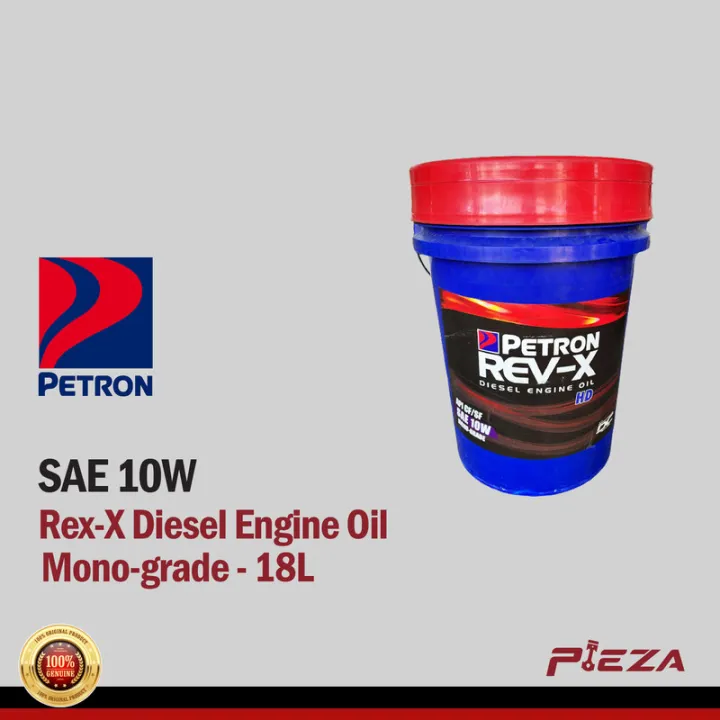 PETRON Rex-X Diesel Engine Oil SAE 10W Mono-grade - 18L | Lazada PH