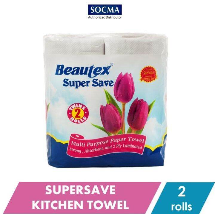 Beautex Supersave Kitchen Towel (2 Rolls) (2 x 60s) | Lazada