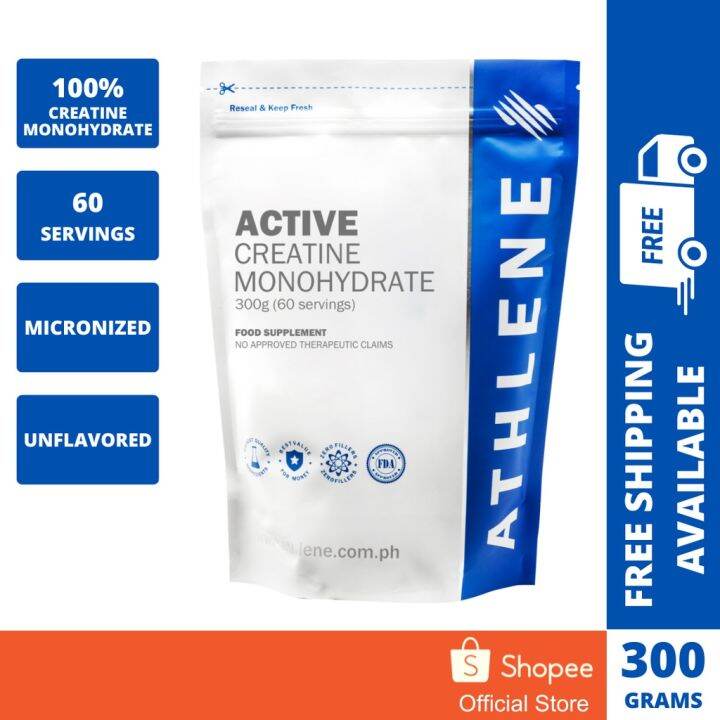 Immediate delivery ACTIVE Creatine Monohydrate 300g | Lazada PH