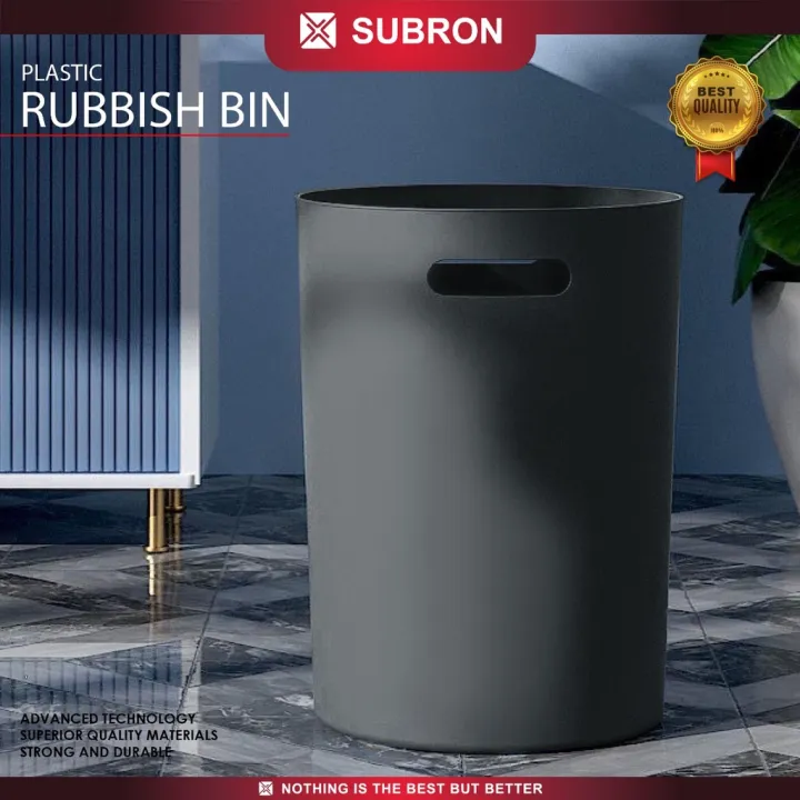 SUBRON Plastic Rubbish Bin Tempat Sampah 4L 8L Minimalis Tong Sampah ...