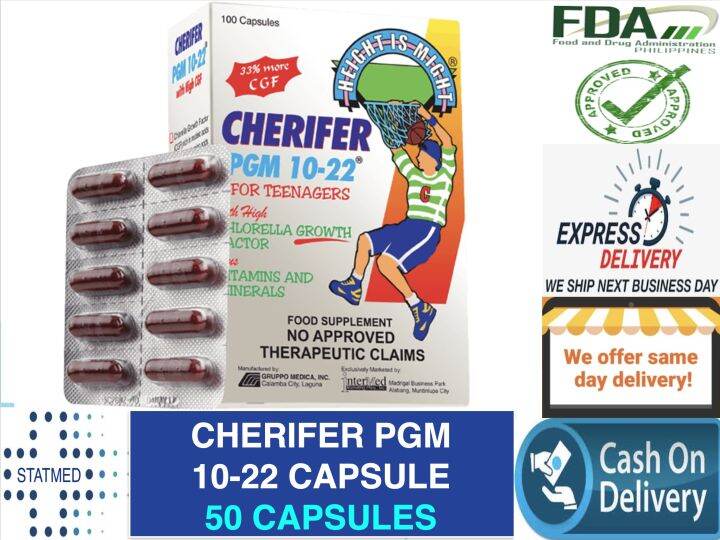 Cherifer PGM 10-22 for Teenagers Capsule [50 caps] | Lazada PH