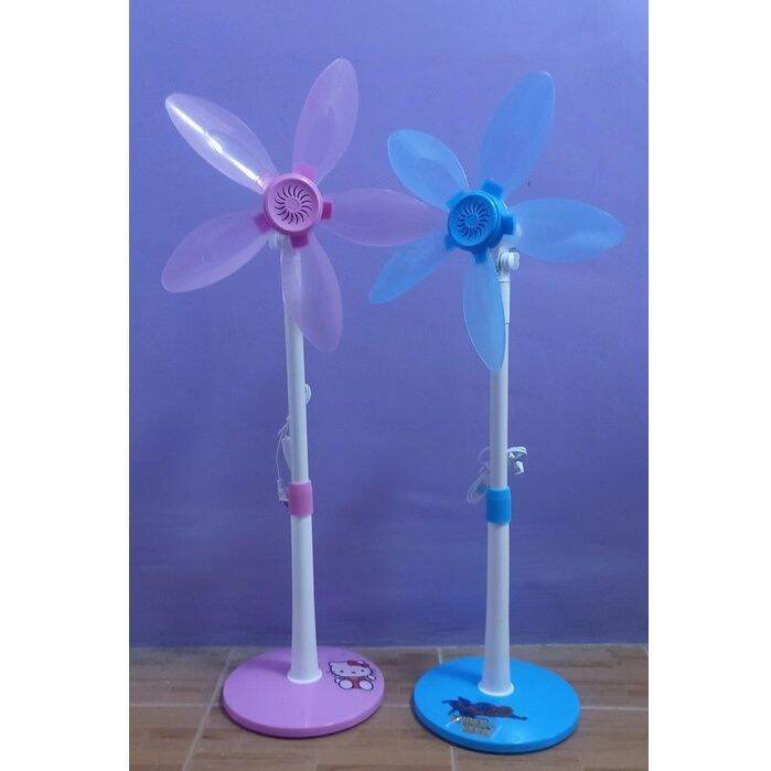 ZH Cartoon Design Stand fan 5 Blades Portable Stand fan Adjustable Mini ...