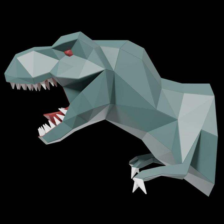 Art Crafts Diy Toys Dinosaur 3D Paper Model Statue Sculpture ...