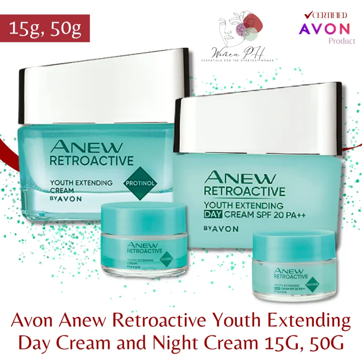 Avon Anew Retroactive Day and Night Cream 15G, 50G, Anew Retroactive Youth Extending Day Cream ...