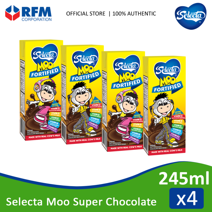 Selecta Moo Super Chocolate 245ml - Set of 4s | Lazada PH