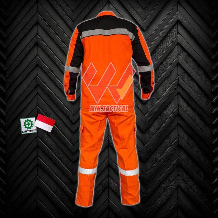 Katelpak Setelan Atasan Kerja Lengan Panjang Kombinasi / Wearpack ...