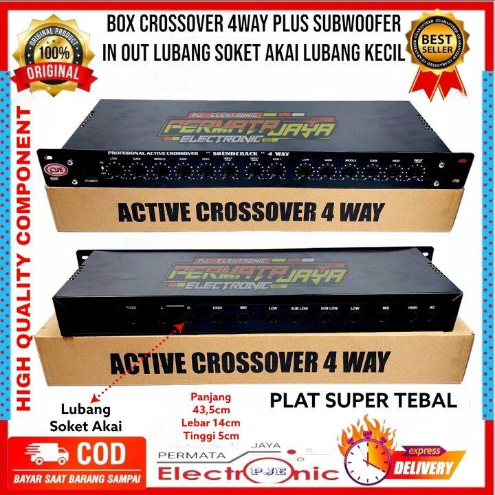 Box Active Crossover Aktif 4 Way Tebal SOKET AKAY | Lazada Indonesia