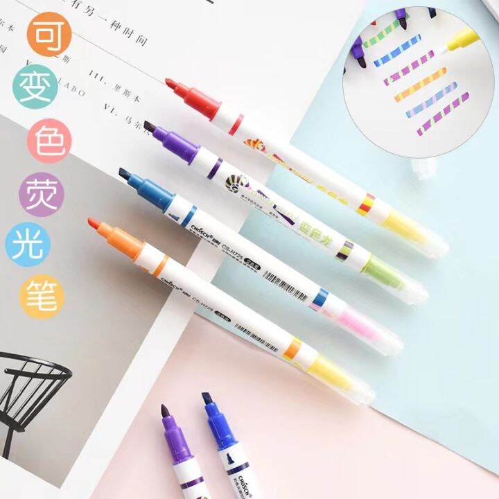 [ Ready Stock ] 7IN1 Double-headed Magic Highlighters Pen Painting ...