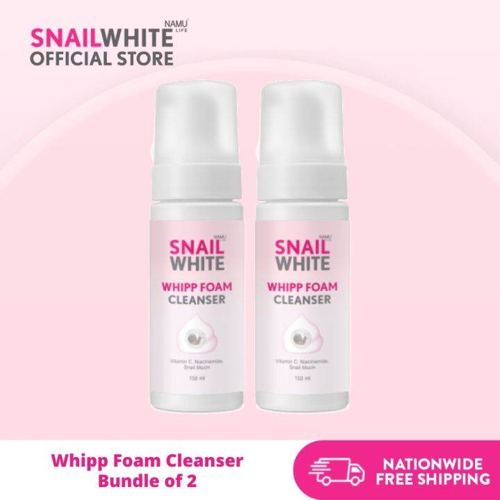 SNAILWHITE Whipp Foam Cleanser of 2 | Lazada PH