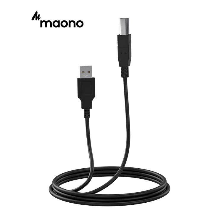 Maono USB Microphone Cable USB A to USB B 2.5M USB Cable High Speed A ...