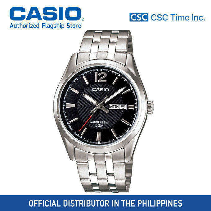 Casio (MTP-1335D-1AVDF) Silver Stainless Steel Strap 50 Meter Date ...